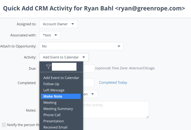 CRM Activities - Credema AG